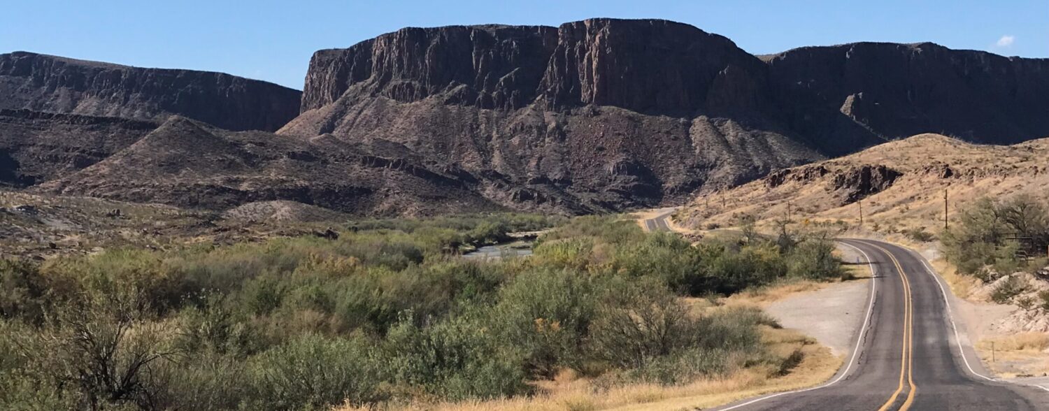 Texas Big Bend Route Overview - Wilderness Voyageurs Bike Tours